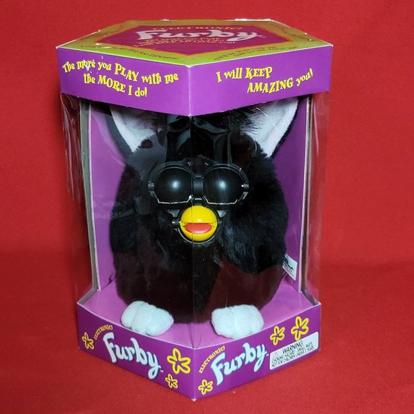 Furby | Toys | Vtg Electronic Furby Black Tiger Model 7800 998 Nib ...